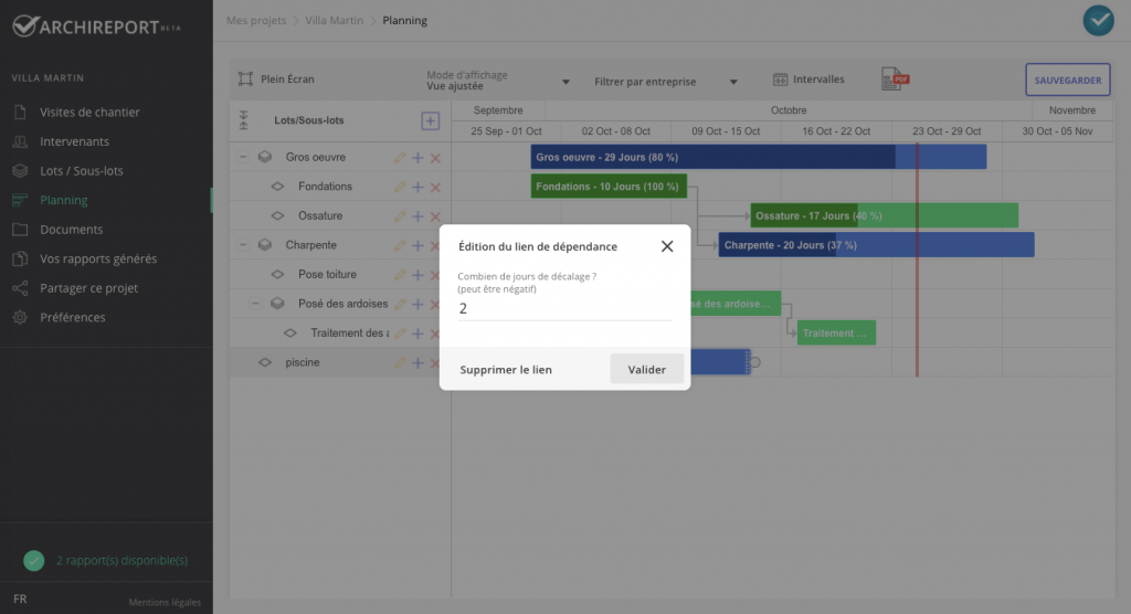 Un outil de planning chantier dédiée aux architectes et au métiers du BTP