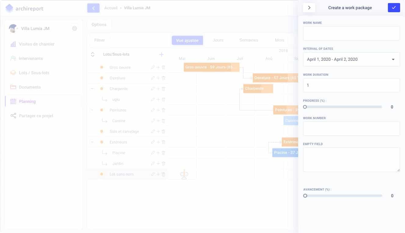A planning tool designed for construction site and building industry ...